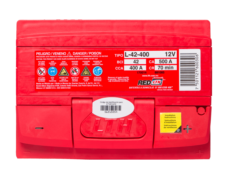 L 42 400 Bater as LTH L 42 400 Bater as LTH