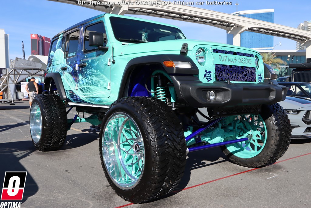 Jeeps at the 2025 SEMA Show - optimabatteries